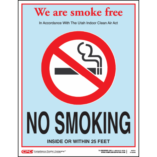 Utah No Smoking Poster | Compliance Poster Company