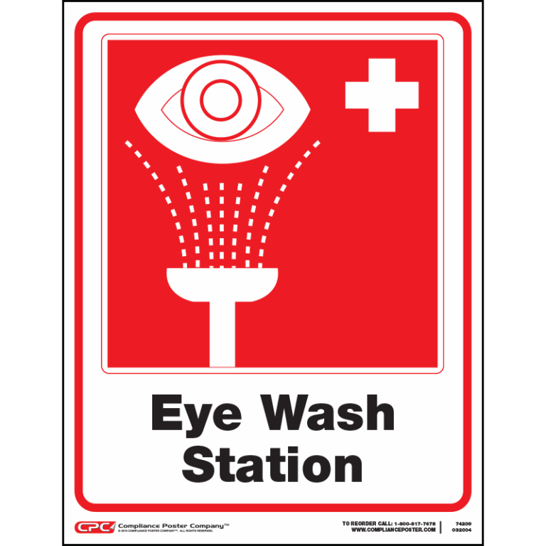 Eye Wash Station Poster - Compliance Poster Company