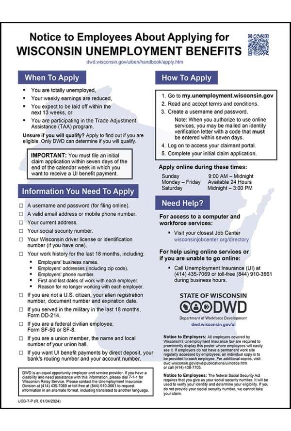 Procedural Change to Wisconsin’s Unemployment Insurance Posting ...