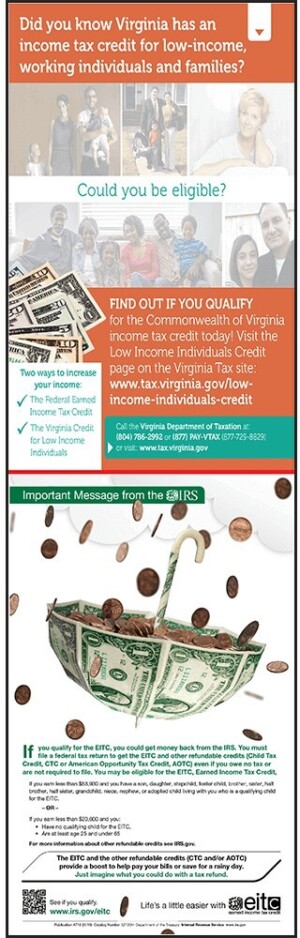 Virginia Earned Income Tax Credit Posters Updated
