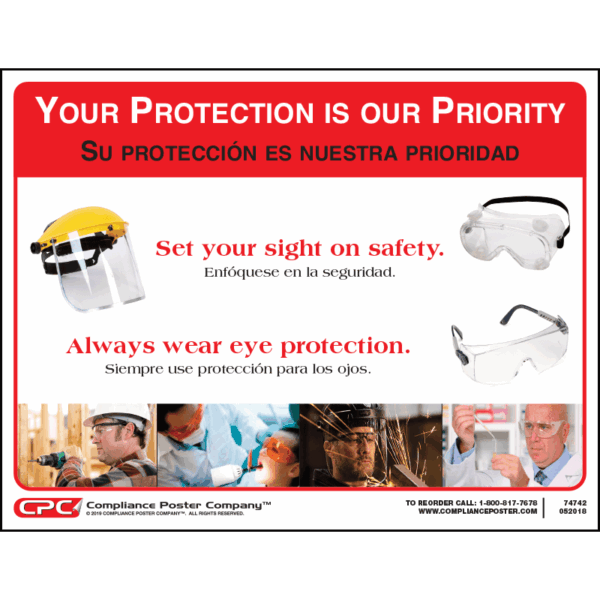 Eye and Face Protection Poster | Free Shipping $50+
