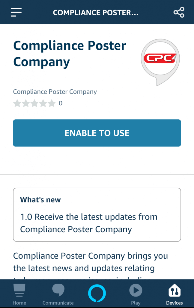 "Alexa, open Compliance Poster Company" - Compliance Poster Company
