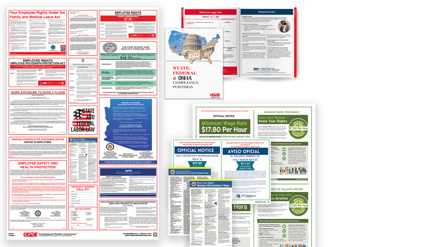 2025 Labor Law Posters - All-On-One - State - Federal - OSHA