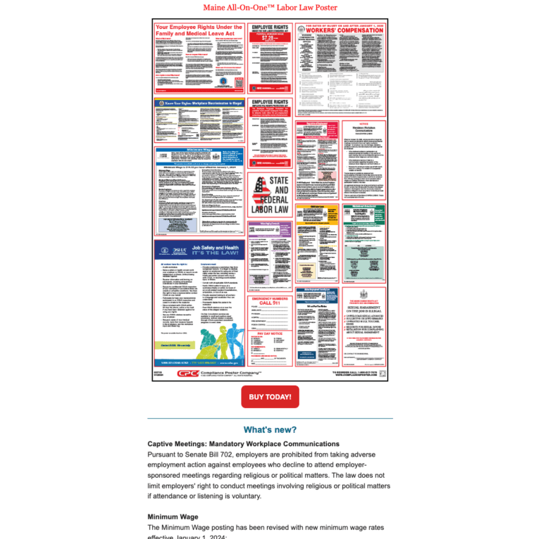 Main Poster Update 2024 - Compliance Poster Company